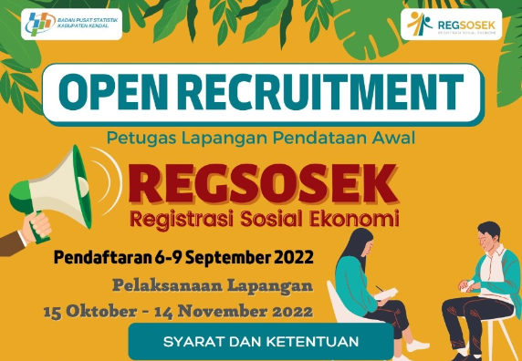 Candiroto - Dibuka Retrutmen Petugas Pendataan Awal Registrasi Sosial ...